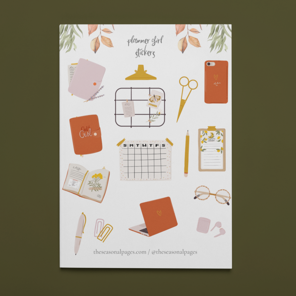 Printable Planner Girl Sticker Set – The Seasonal Pages