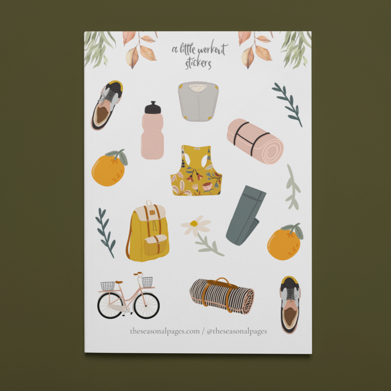 Printable A Little Workout Sticker Set – The Seasonal Pages
