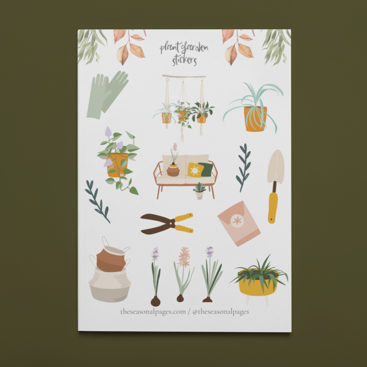 Printable Plant Garden Sticker Set – The Seasonal Pages