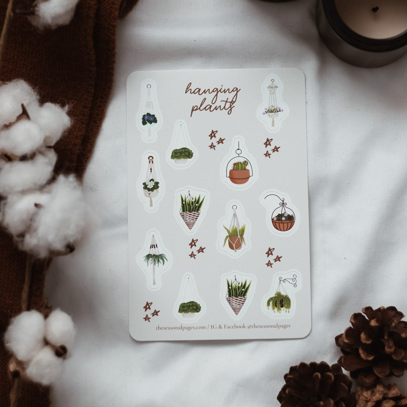 Hanging Plants Sticker Sheet – The Seasonal Pages
