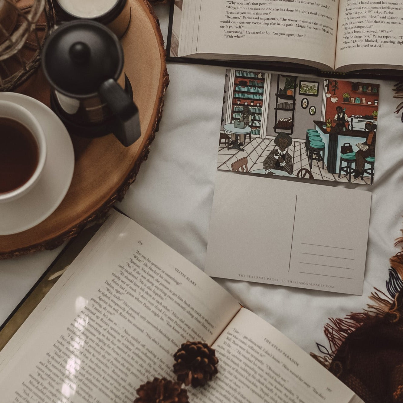 Cafe Postcard Pack – The Seasonal Pages