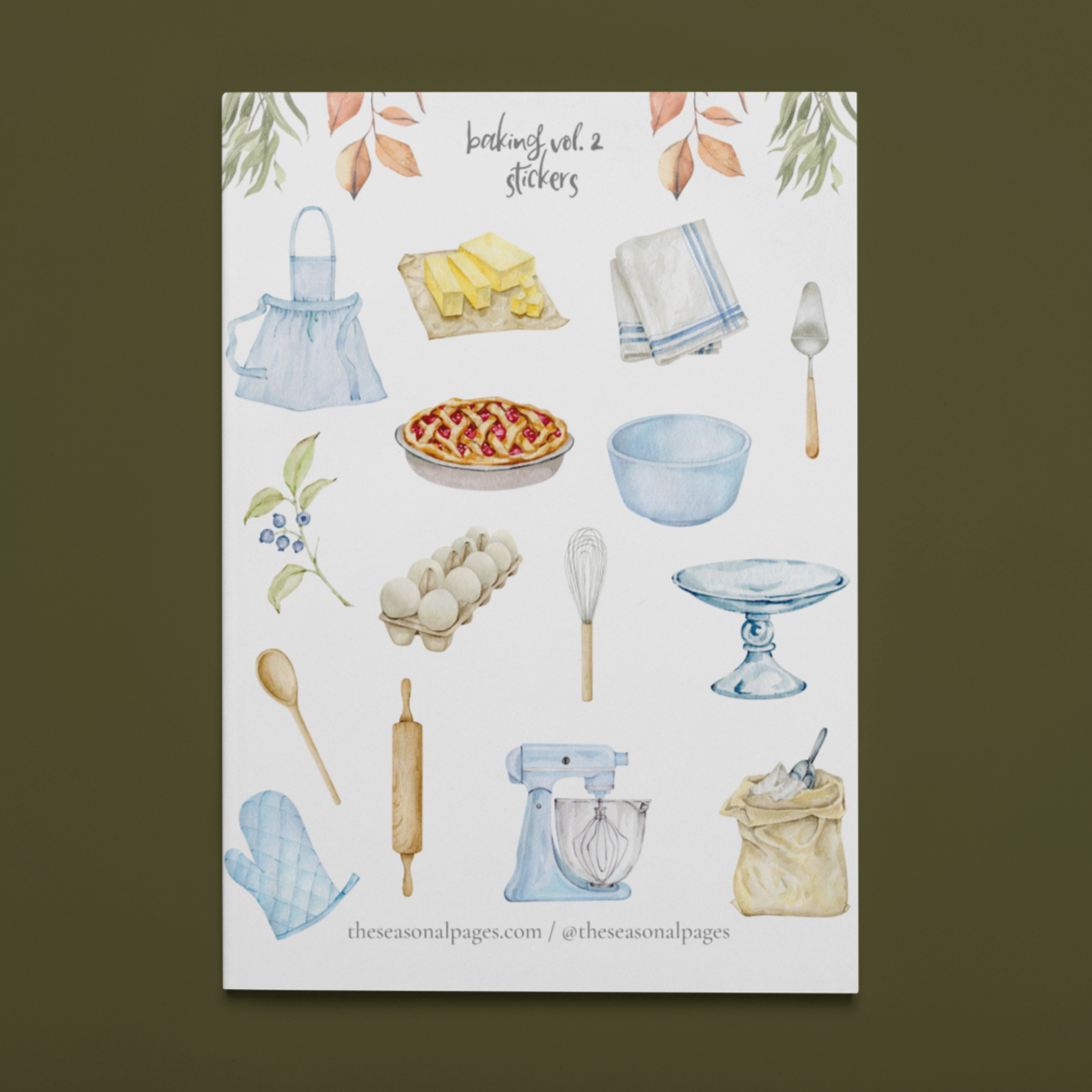 Printable Baking Vol. 2 Sticker Set – The Seasonal Pages