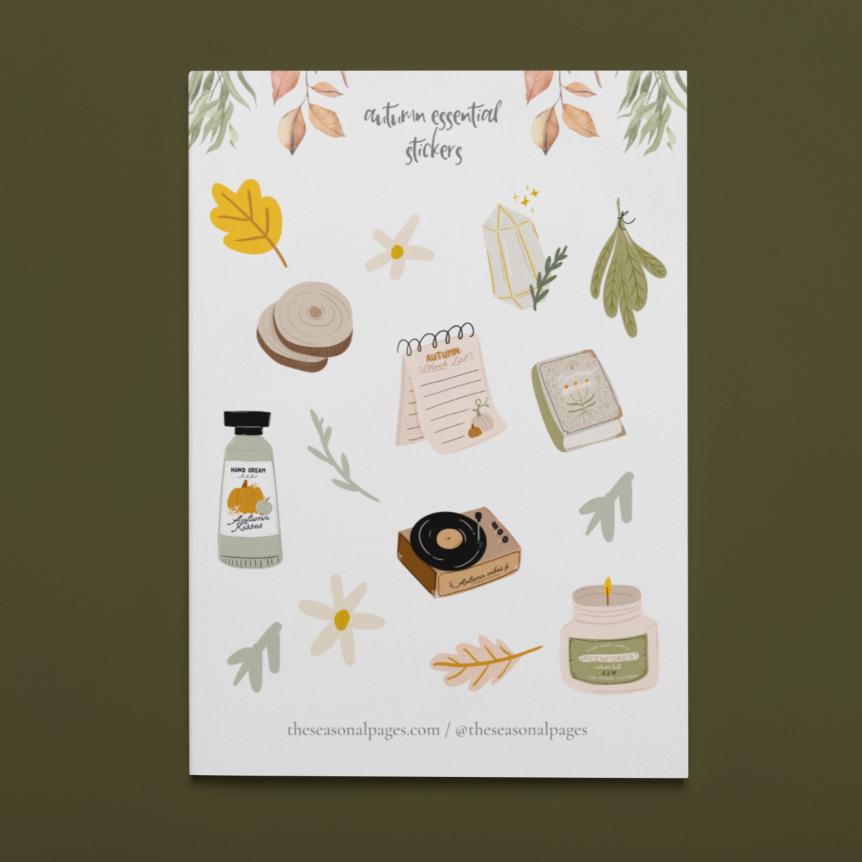 Printable Autumn Essentials Sticker Set – The Seasonal Pages