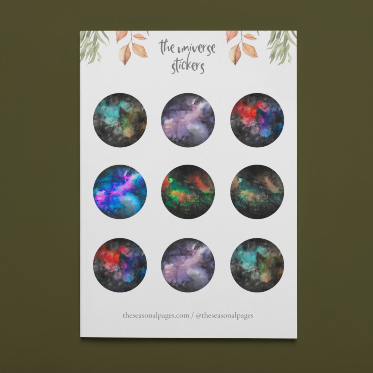 Printable The Universe Sticker Set – The Seasonal Pages