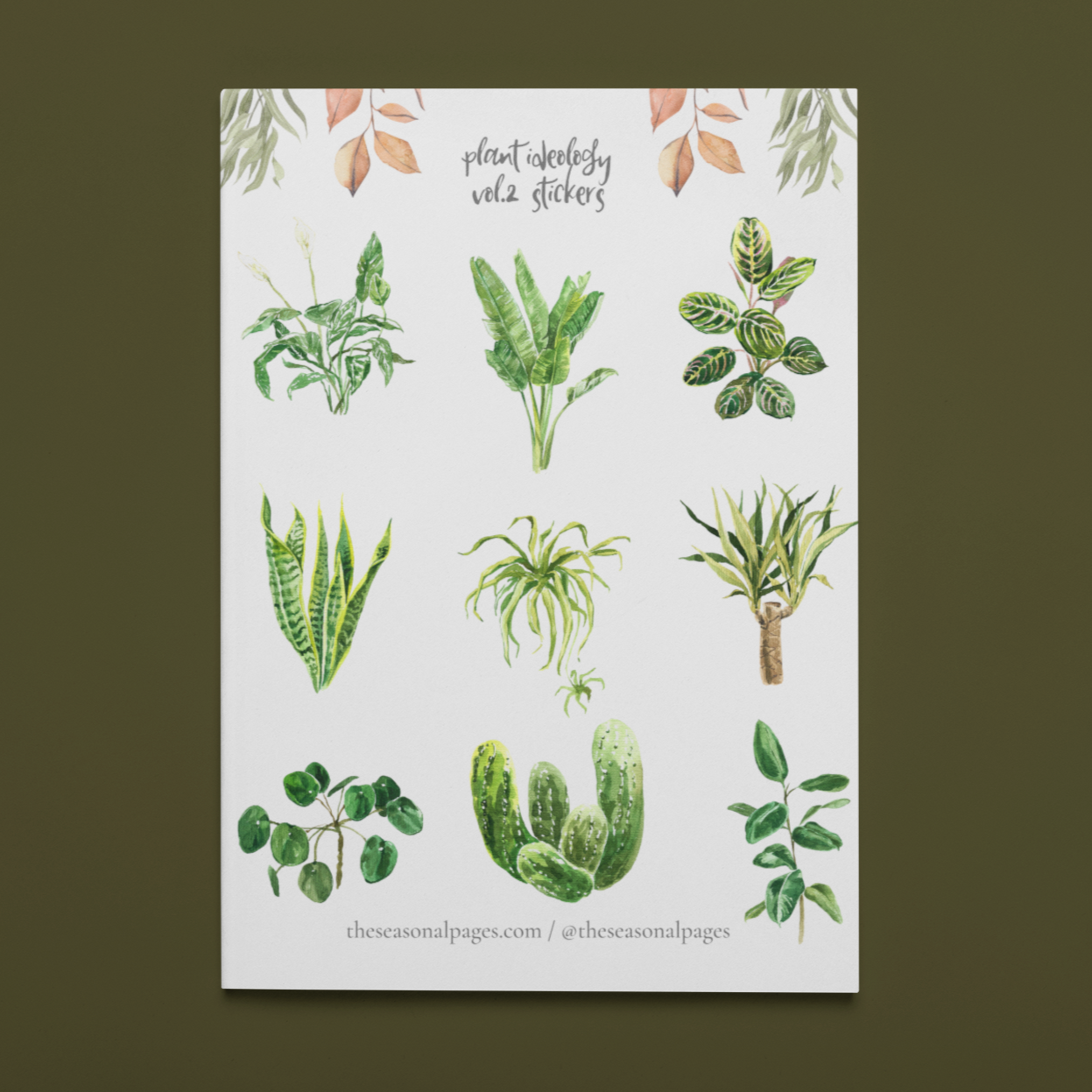Printable Plant Ideology Vol.2 Sticker Set – The Seasonal Pages