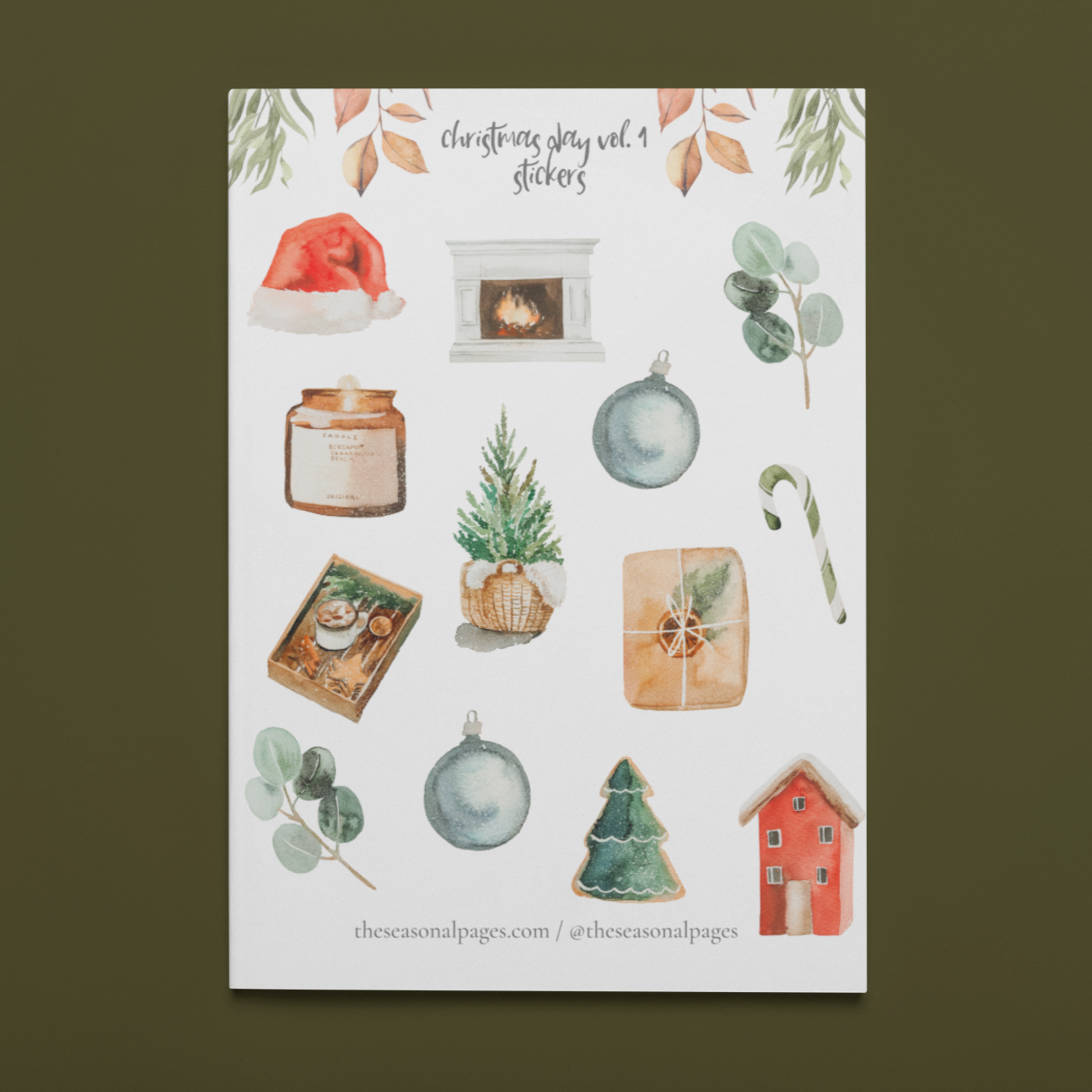 Printable Christmas Day Vol. 1 Sticker Set – The Seasonal Pages