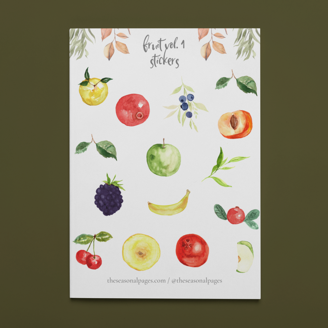Printable Fruit Vol. 1 Sticker Set – The Seasonal Pages