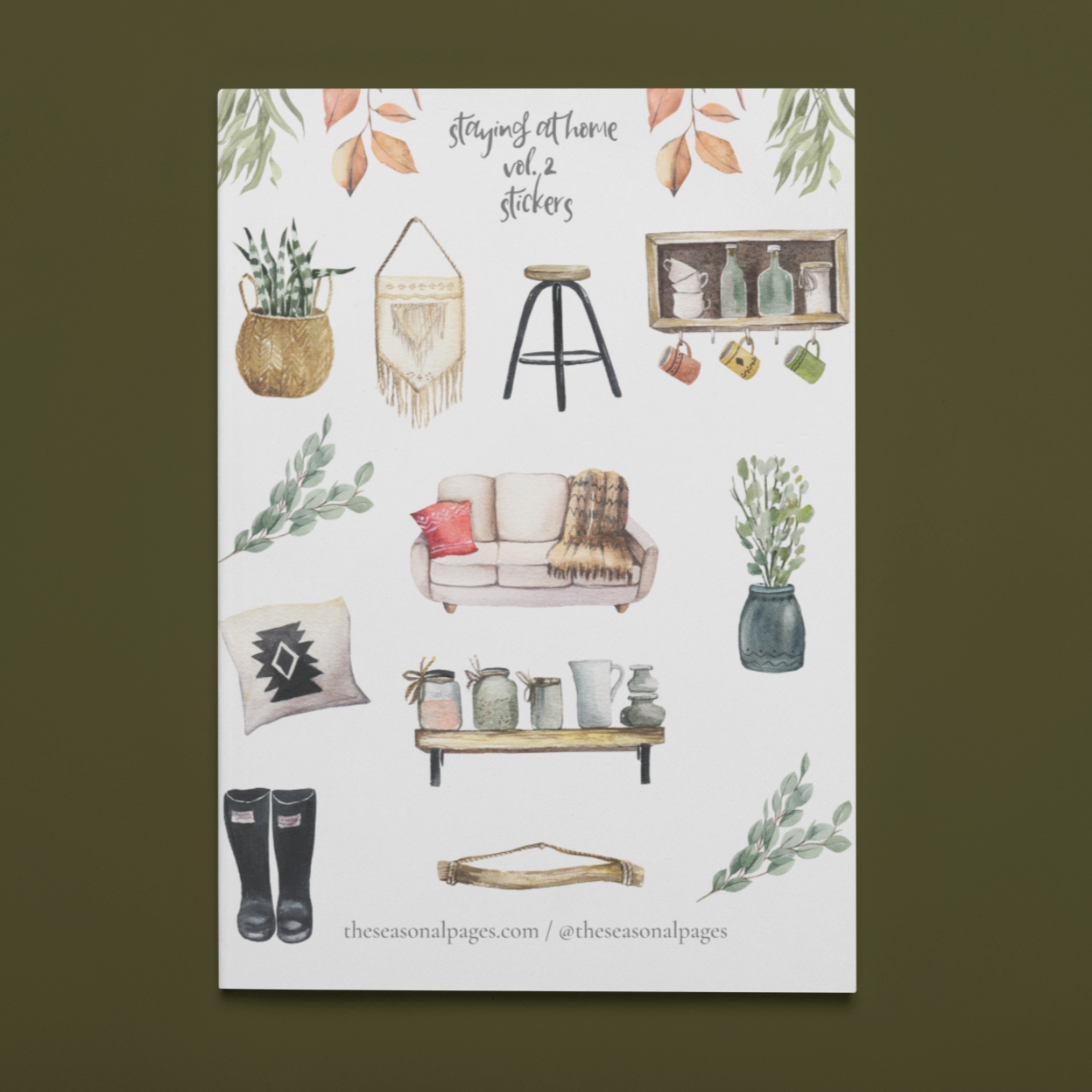 Printable Staying At Home Vol. 2 Sticker Set – The Seasonal Pages